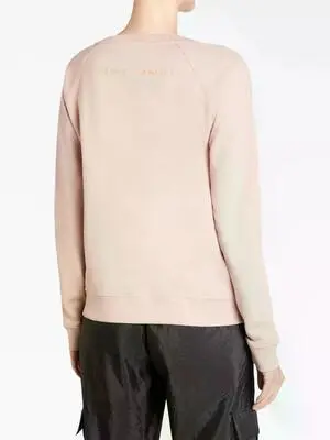 GIUSEPPE ZANOTTI Logo-embroidered Cotton Sweatshirt - Neutrals