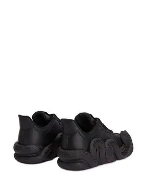 GIUSEPPE ZANOTTI Leather 3d Cobra Detail Low-top Sneakers - Black
