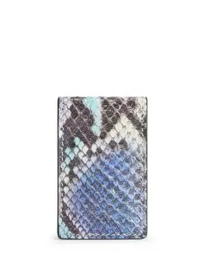 GIUSEPPE ZANOTTI Albert Leather Cash Holder - Blue