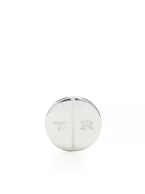 TRUE ROCKS Round Pill Stud Earring - Silver