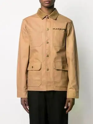 PLEASURES Graphic-print Button-up Jacket