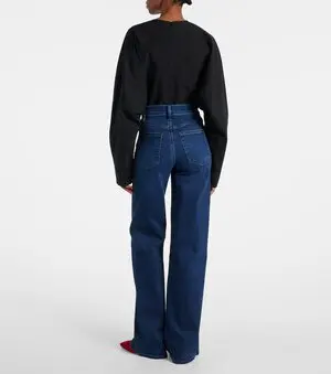 FRAME Le Slim Palazzo Wide-leg Jeans - Blue