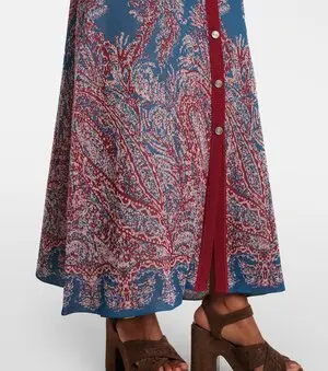 Etro Paisley Print Jersey Shirtdress - Multicoloured