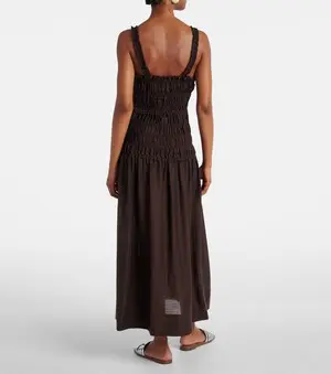 Tory Burch Smocked Midi Dress