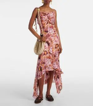 JIMMY CHOO Amiee Embroidered Suede Espadrilles