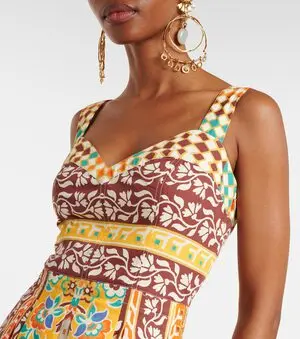 Etro Printed Cotton Midi Dress