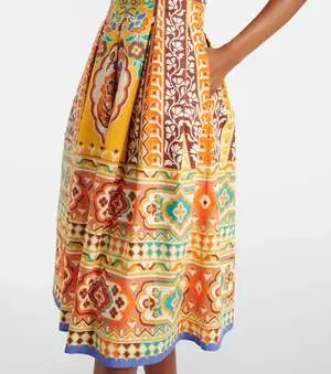 Etro Printed Cotton Midi Dress