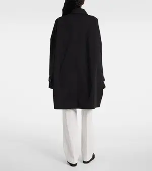 TOTEME Oversized Cotton Coat - Black