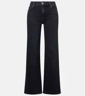 FRAME Le Slim Palazzo Wide-leg Jeans - Black