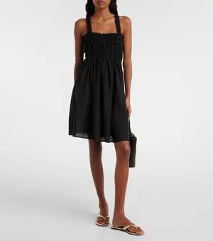 Tory Burch Smocked Mini Dress