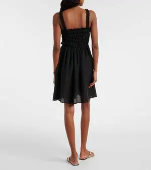 Tory Burch Smocked Mini Dress