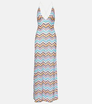 Missoni Zigzag Lamé Maxi Dress - Multicoloured