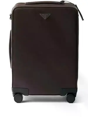 Prada Saffiano Leather Trolley - Brown