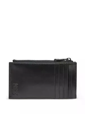 DIESEL® 1dr Logo-plaque Cardholder - Black
