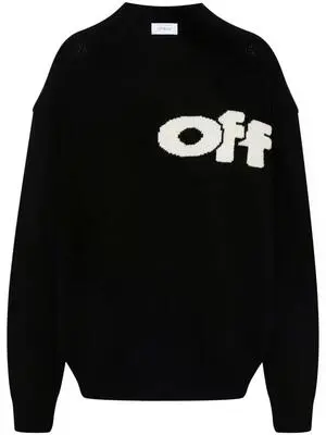 Off-white Medium Knit Sweaters For Men