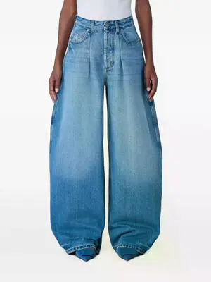 Jacquemus High-waisted Wide-leg Jeans - Blue