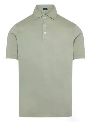 BARBA NAPOLI Cotton Polo Shirt - Green