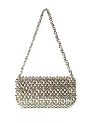 0711 TBILISI Clover Beaded Shoulder Bag - Silver