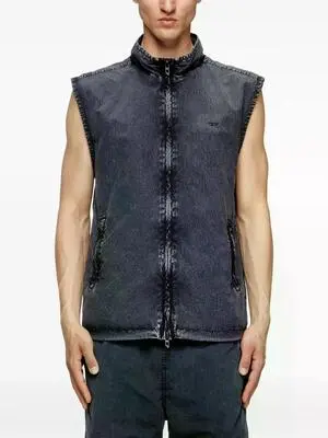 DIESEL® Sleeveless Gilet - Black