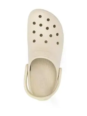 CROCS Logo-plaque Platform Clogs - Neutrals