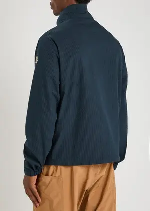 Moncler Dauno Seersucker Zip-up Shirt Jacket