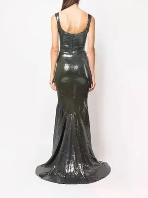 ATU BODY COUTURE Sequinned Sleeveless Gown