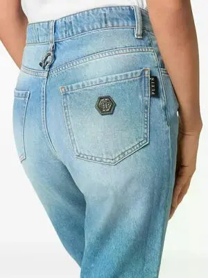 Philipp Plein Logo-appliqué Jeans