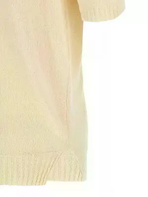 MA'RY'YA Bouclé Polo Shirt - Yellow