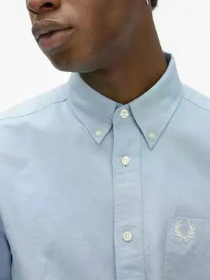 Fred Perry Logo-embroidered Button-down Shirt