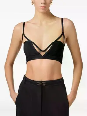 Elisabetta Franchi Sheer Panelled Bralette