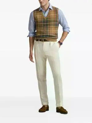 Polo Ralph Lauren Plaid V-neck Sleeveless Vest