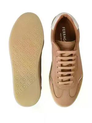 FERRAGAMO Low-top Sneakers With Contrasting Accents - Pink