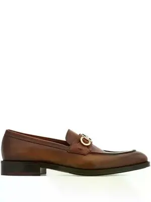 FERRAGAMO Gancini Buckle Loafers In Hand-finished Calf Leather