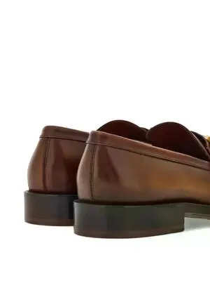 FERRAGAMO Gancini Buckle Loafers In Hand-finished Calf Leather