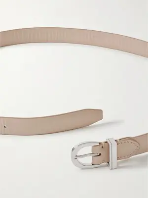 Khaite Luna Leather Belt - Neutrals