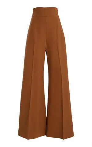 Carolina Herrera Diane High-rise Wool Wide-leg Trousers
