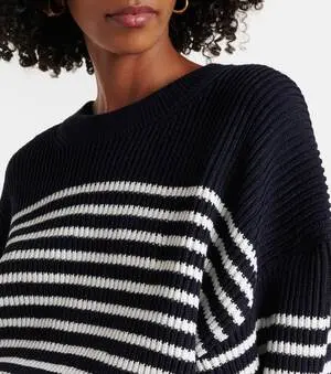 Altuzarra Striped Cotton Sweater - Blue
