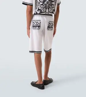 Dolce & Gabbana Majolica Cotton Shorts