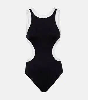 Staud Dolce Cut Out Swimsuit - Black