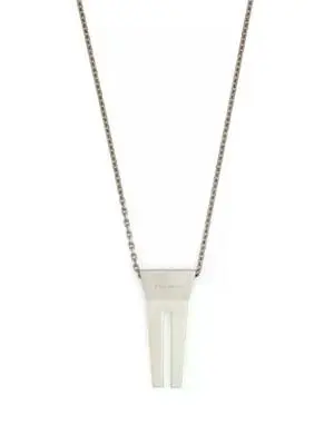Rick Owens Open-trunk Pendant Necklace - Silver