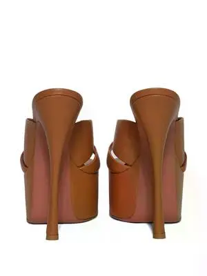 Amina Muaddi Salma Platform Sandals