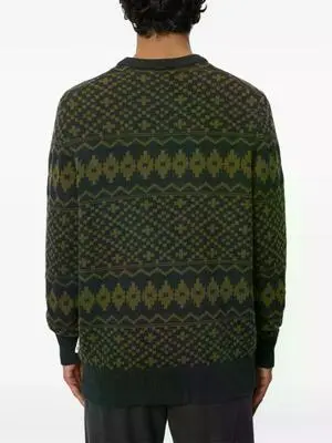 Marc O'polo Geometric Motif Crew Neck Sweater