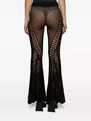 ROBERTA EINER Crochet Flared Trousers