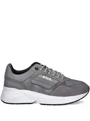 BALR. Luxe Logo Detail Leather Sneakers - Grey