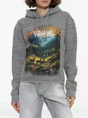 Dsquared2 Landscape Print Hoodie