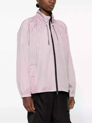 Moncler Valencay Jacket With Drawstring Neck - Pink