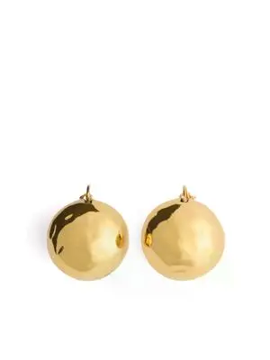 PATOU Sphere Hammered Earrings - Gold
