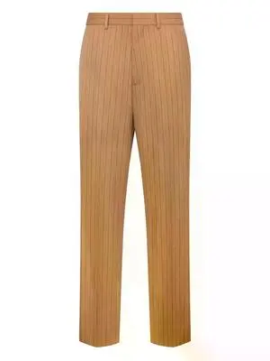 Moschino Pinstriped Tailored Trousers - Brown