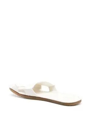 THE ROW Cut-out Faux-leather Flat Sandals