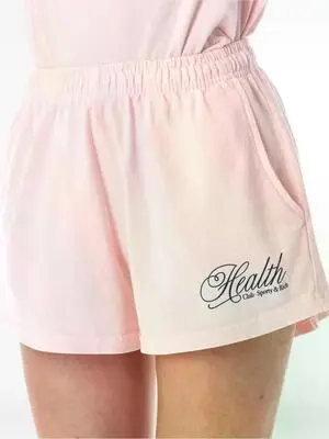 SPORTY & RICH Health Script Disco Shorts